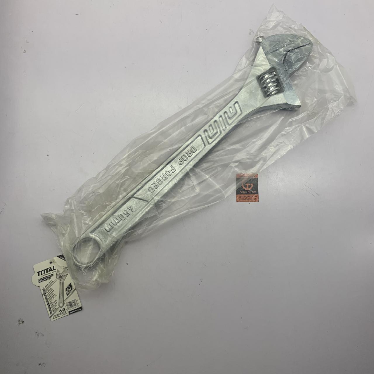 Mỏ lết 18inch 450mm bằng thép các bon C45 Total THT1010183