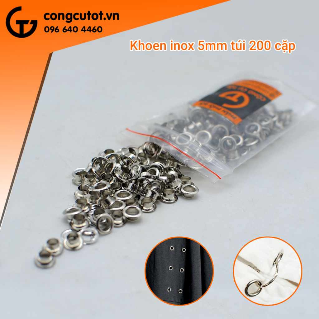 Khoen inox 5mm chuyên dụng trong các ngành thủ công nghiệp