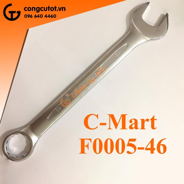 Cờ lê vòng miệng xi mờ 46mm thép CrV C-Mart F0005-46