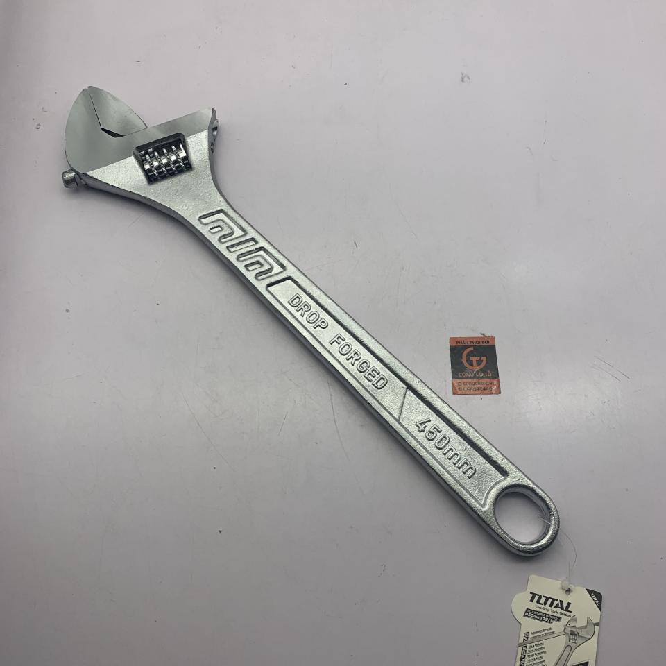 Mỏ lết 18inch 450mm bằng thép các bon C45 Total THT1010183