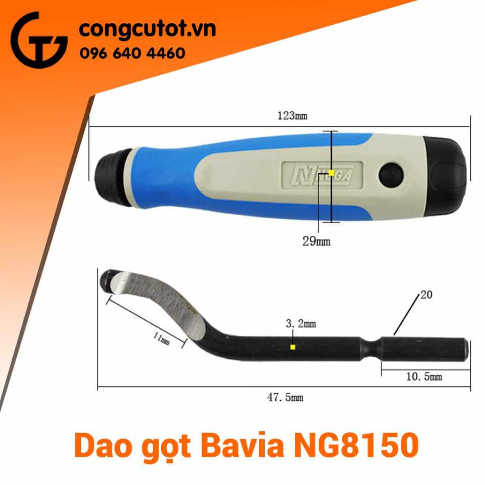 Bộ dao cạo bavia Noga NG8150 Isael siêu bền