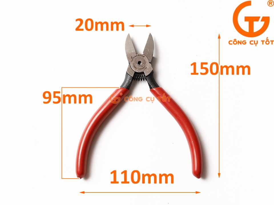 Kìm cắt ba via nhựa 6 inch Standard Đài Loan cực sắc