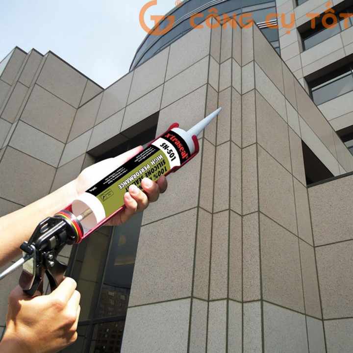 Keo silicone trung tính trám khe X'traseal SN-501 xám