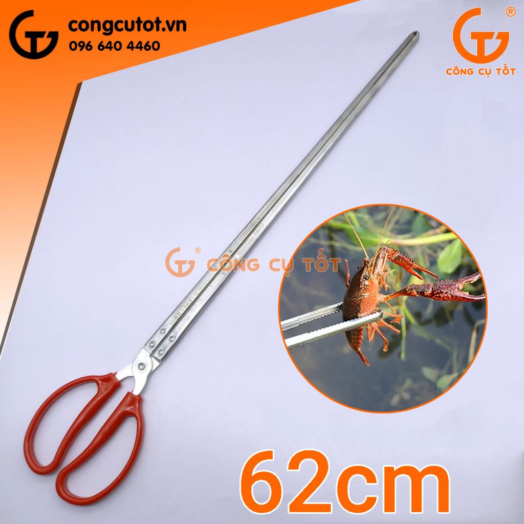 KẸP GẮP DÀI hình kéo mũi nhọn thẳng 62cm đầy tiện lợi